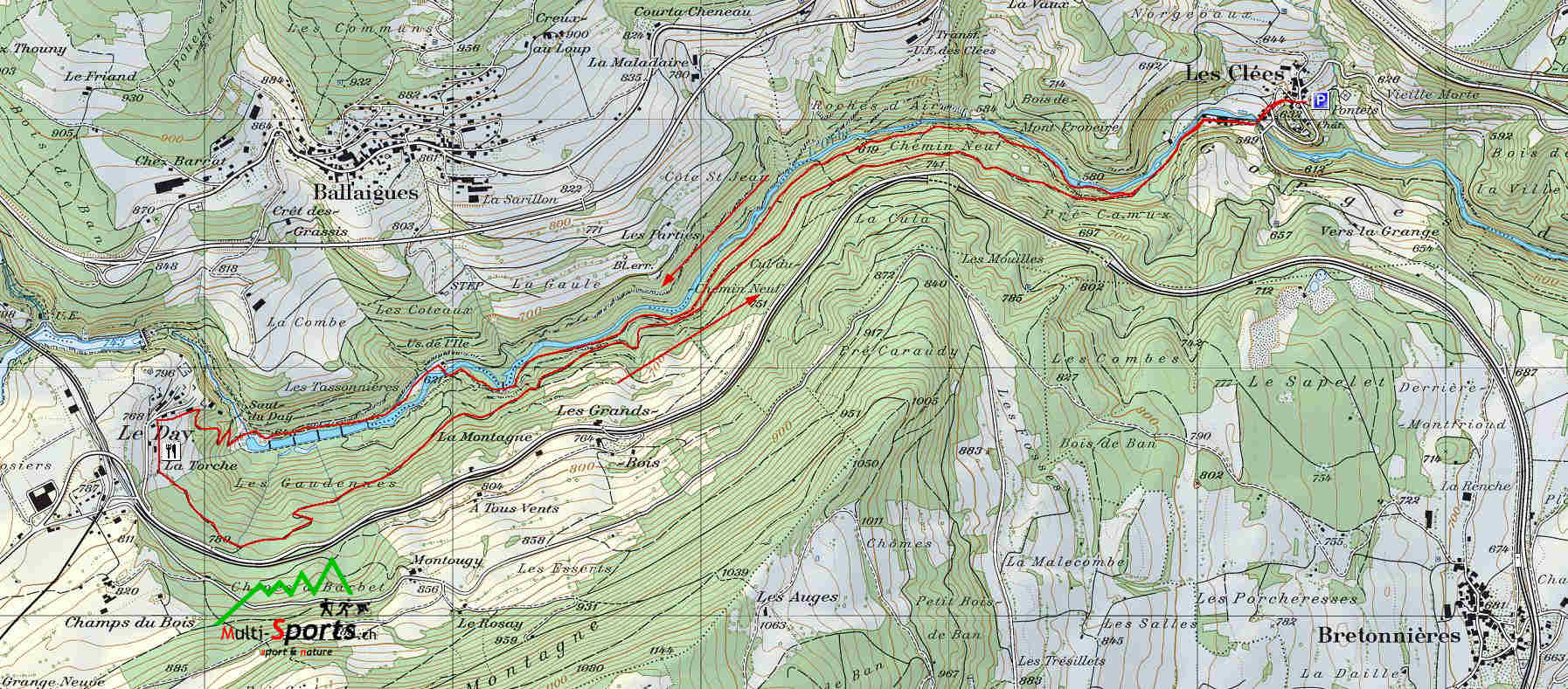 Gorges de l'Orbe Partie 3 Vallorbe - Vallée de Joux 2h30-3h30 - Multi-Sports
